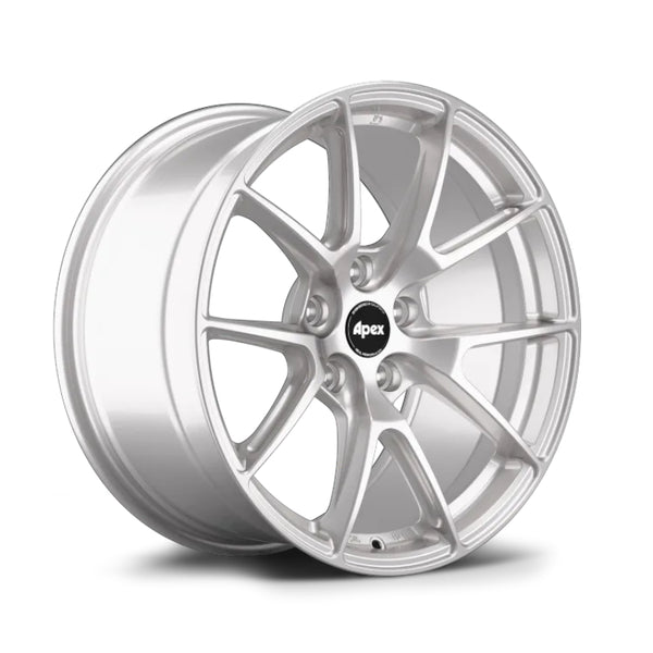 Apex VS-5 Alloy Wheel 17x8.5 ET43 5x112 57.1mm CB Race Silver - www.AlloyWheelShop.com