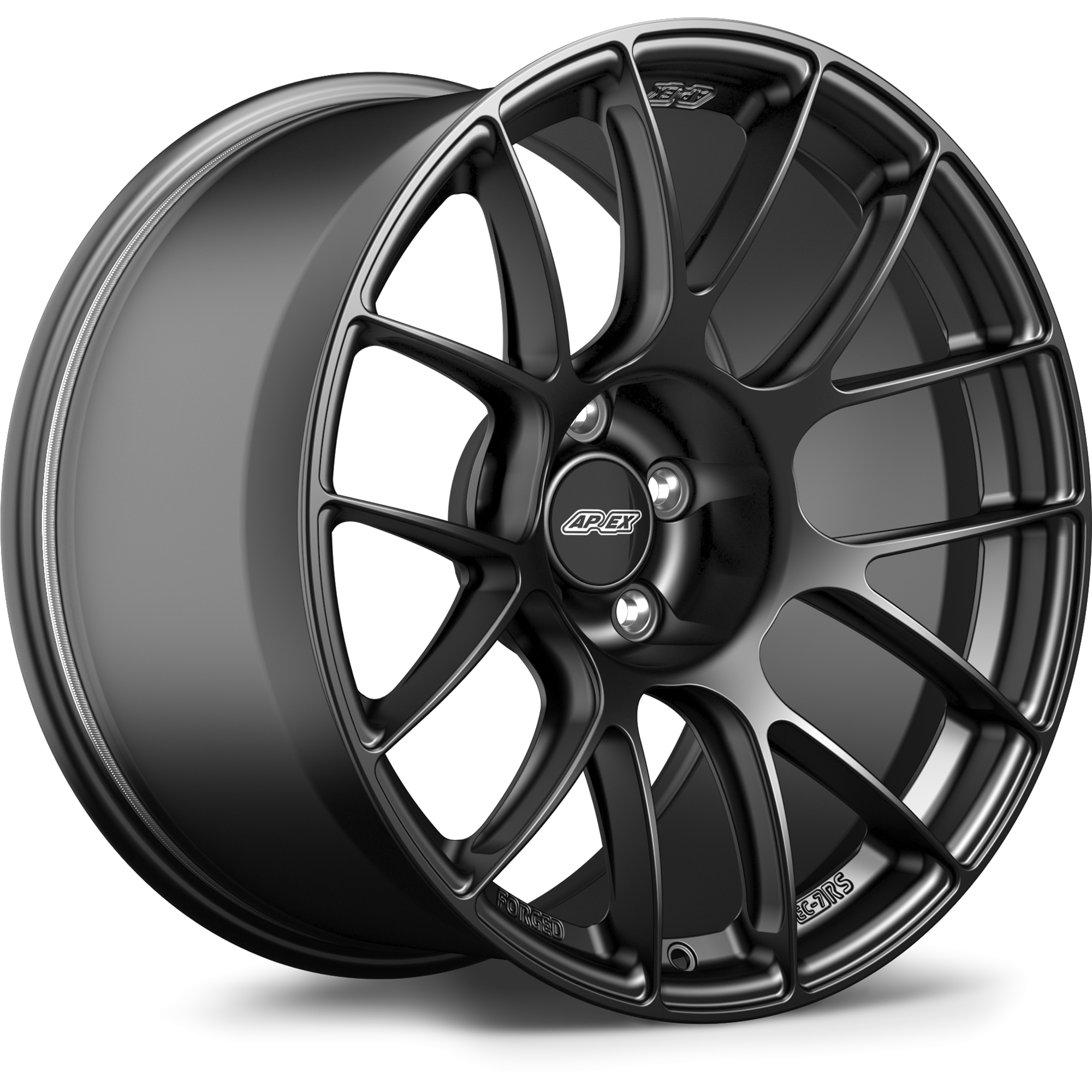 Apex EC-7RS Forged Alloy Wheel 19x10.5 ET25 5x120 Satin Black 72.56mm
