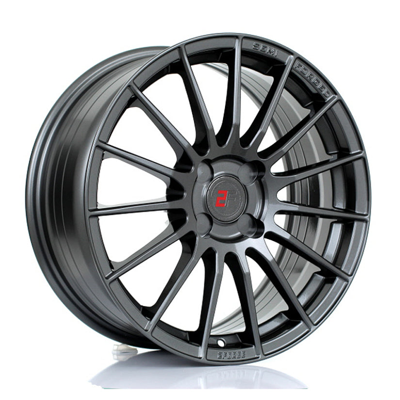 2Forge ZF1 Alloy Wheel 17x7.5 4x100 ET10 TO 51 72.6mm CB Gloss Gunmeta ...