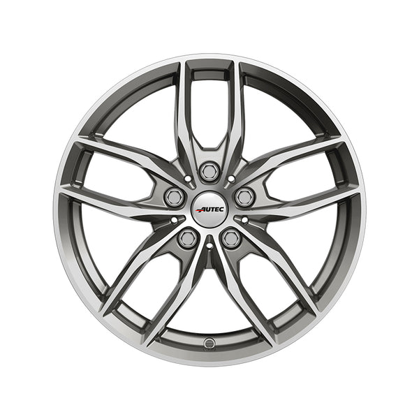 AUTEC Bavaris Alloy Wheel 18x8 ET57 5x112 Titanium Silver Polished 66 ...