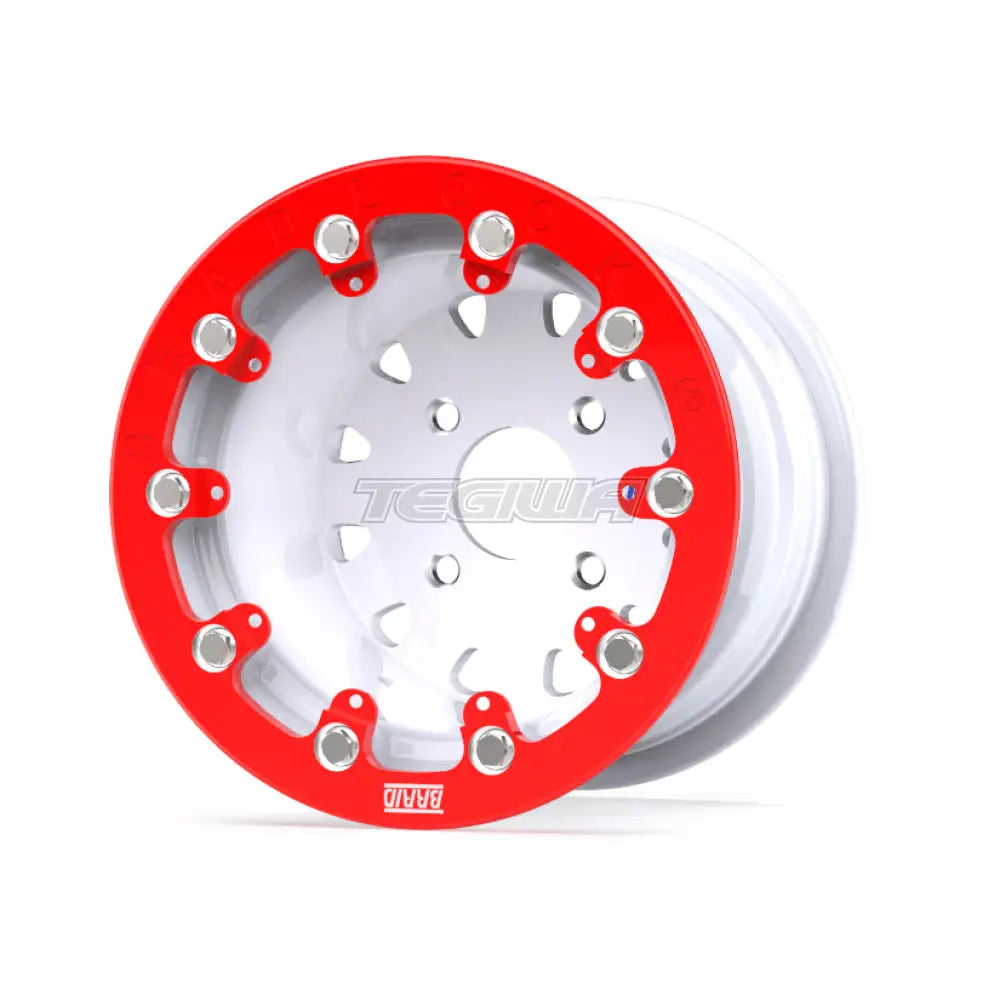 Braid Tenrace+ Beadlock A Alloy Wheel 10x8 ET3+5 4x156 White Shiny