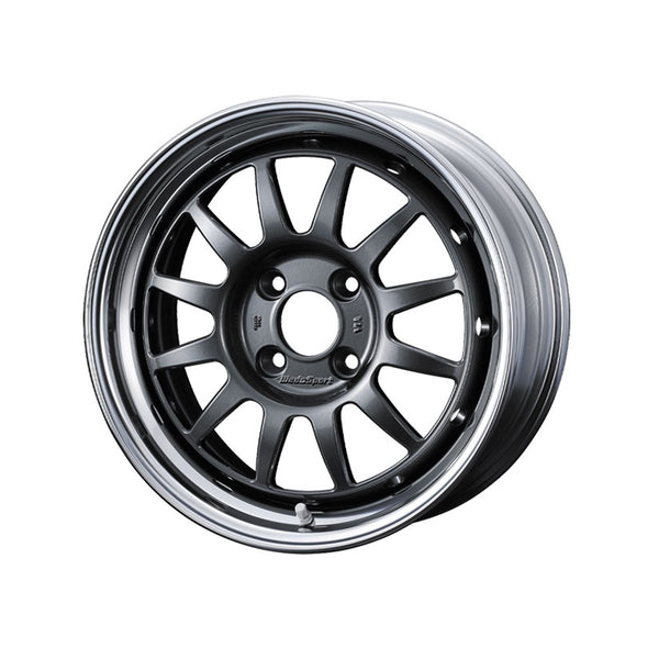WedsSport Racing Alloy Wheel 15"x6.5" ET27-38 4x100 Gunmetal 65mm CB ...
